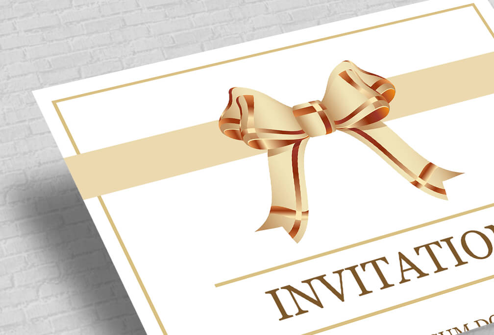 Custom Printed Invitations | Use Template or Your Design